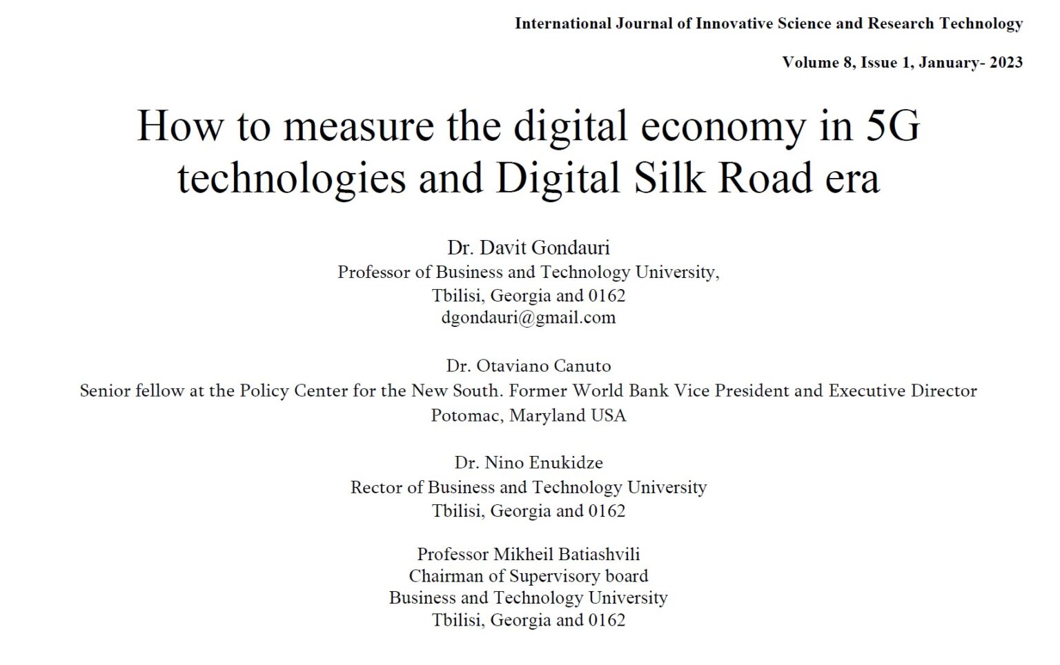 How to measure the digital economy in 5G technologies and Digital Silk ...